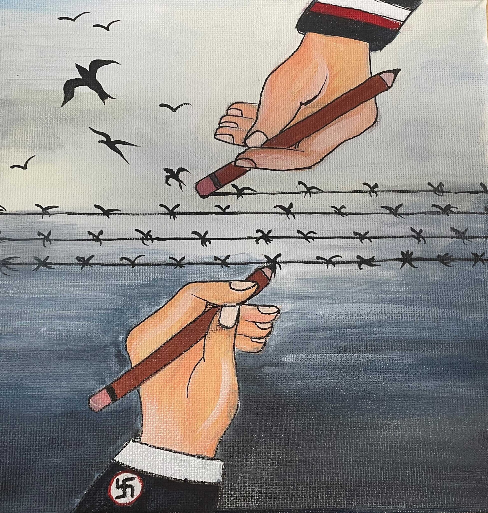 Holocaust Memorial Painting - Barr Beacon School