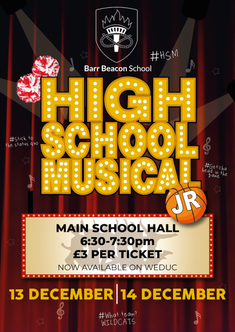 Tickets for High School Musical- On sale now! - Barr Beacon School
